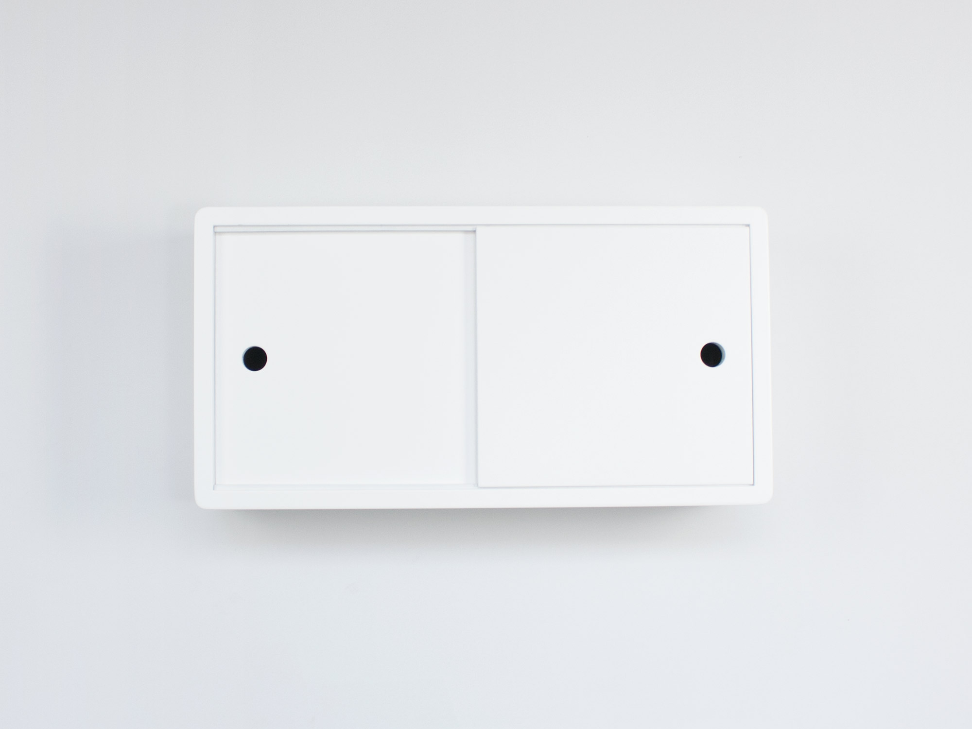 Minimalist Sliding Door White Floating Cabinet, Modern Wall Cabinet ...